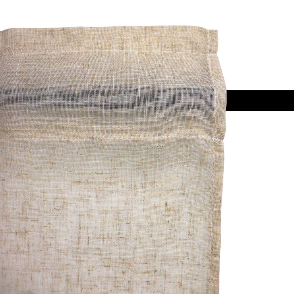 Visillo Velo con Textura Lino Panal 2 Paños - Alba Hogar