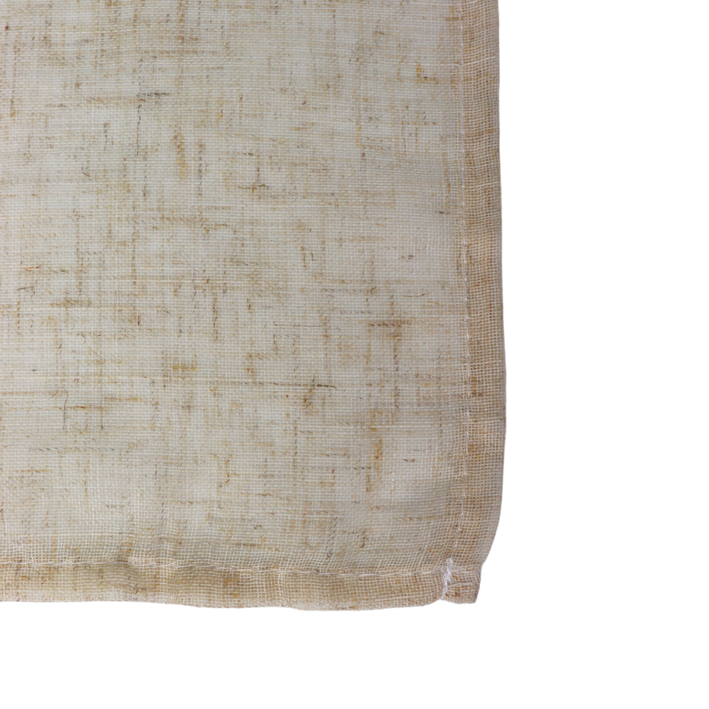Visillo Velo con Textura Lino Panal 2 Paños - Alba Hogar