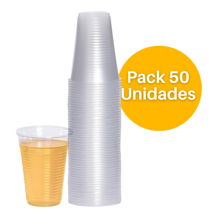 Vasos Plásticos Transparentes Desechables 7oz 200cc 50 Unid - Alba Hogar