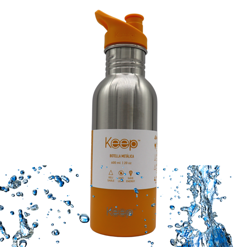 Botella Metálica Deportiva Keep De 600ml - Alba Hogar