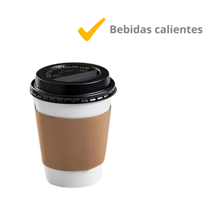 Tapa Vaso Para cafe Polipapel 8 Oz (PS6) Pack 50 Unidades - Alba Hogar