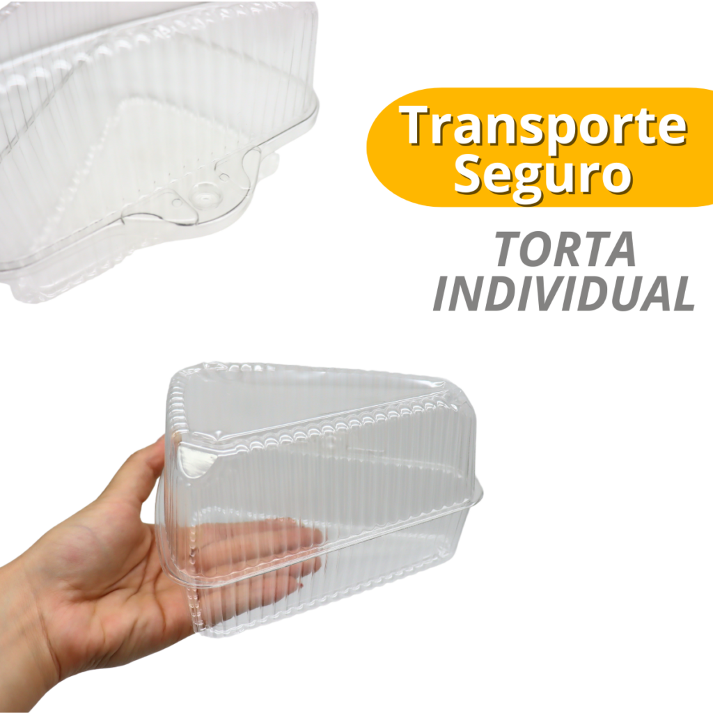Envase Para Torta Individual Transparente Reciclable 10x14x10cm - Alba ...