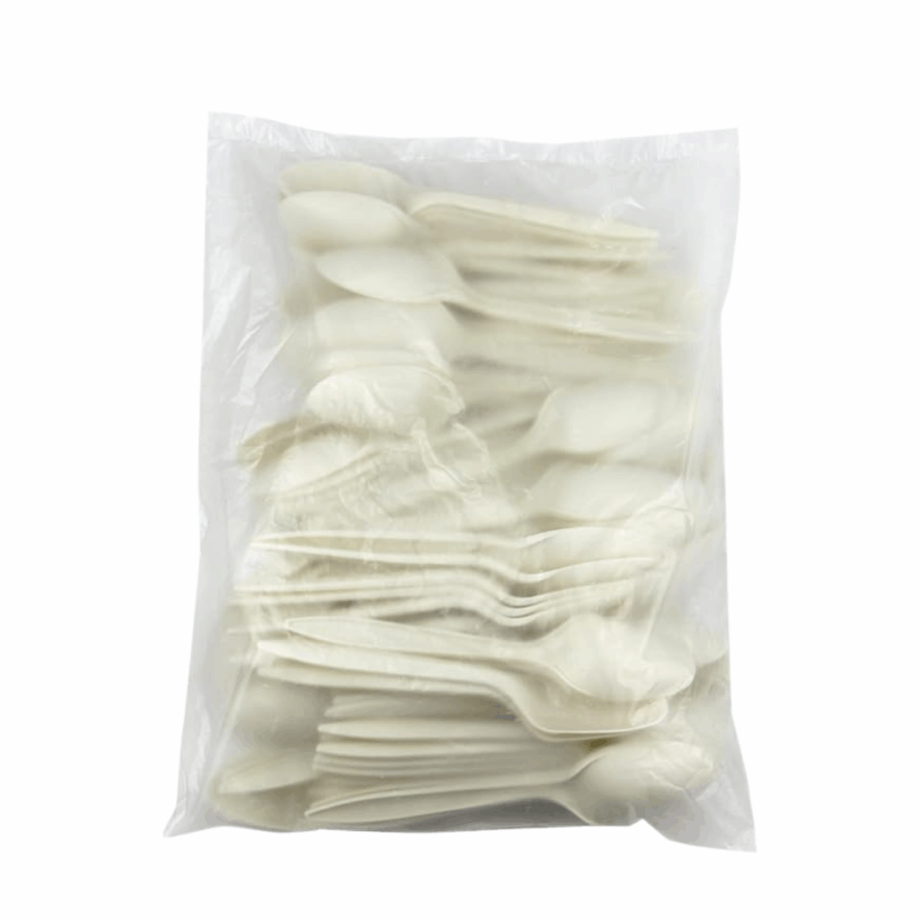 Cucharas para Postres Cubiertos Desechables Pack 50u - Alba Hogar